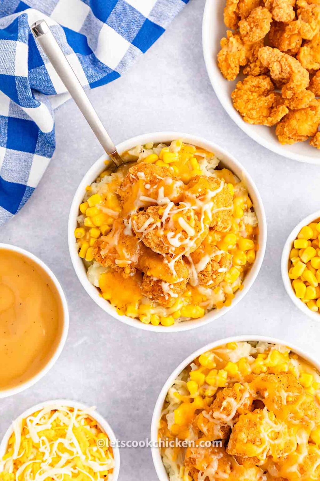 KFC Famous bowl (copycat) recipe. - Let’s Cook Chicken!