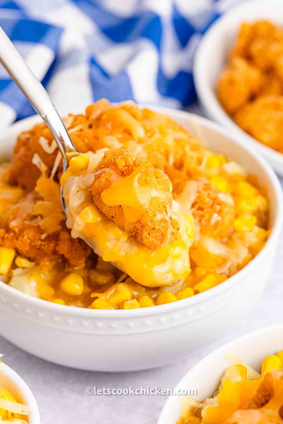 KFC Famous bowl (copycat) recipe. - Let’s Cook Chicken!