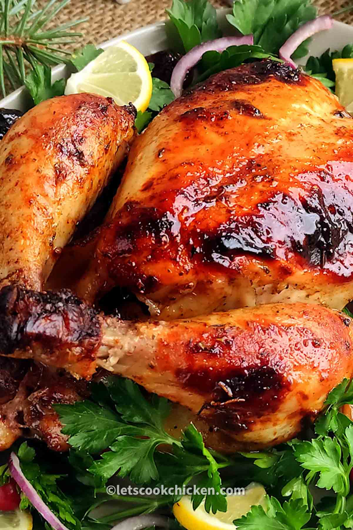 Honey glazed Christmas chicken - Let’s Cook Chicken!